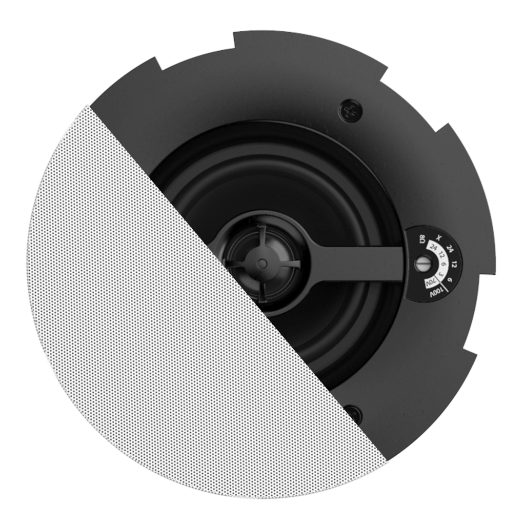 Audac CALI424II/W Safelatch 2-Way Ceiling Speaker With TwistFix Grill