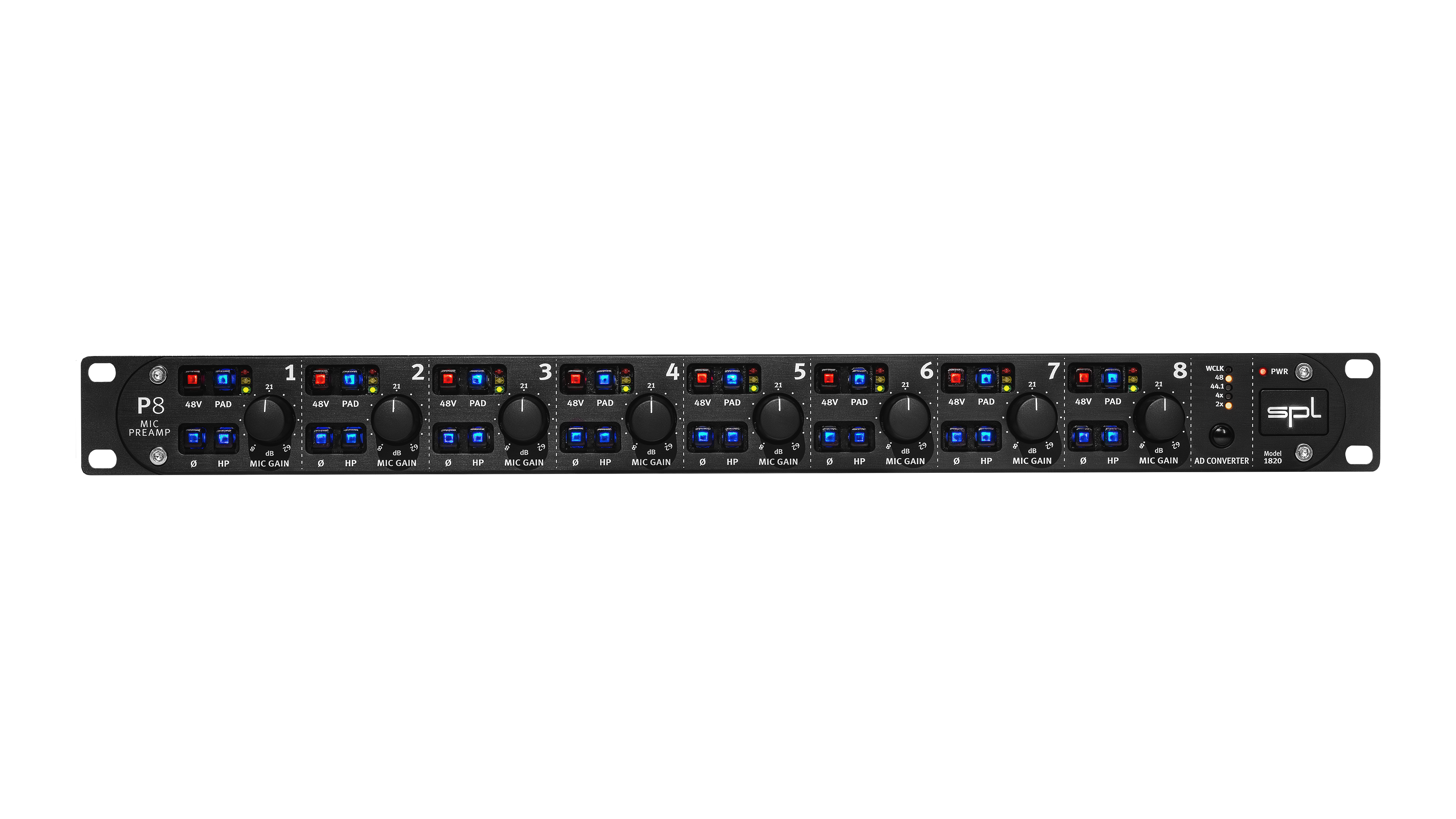 SPL P8 8-Channel Microphone Preamplifier With Discrete Technology
