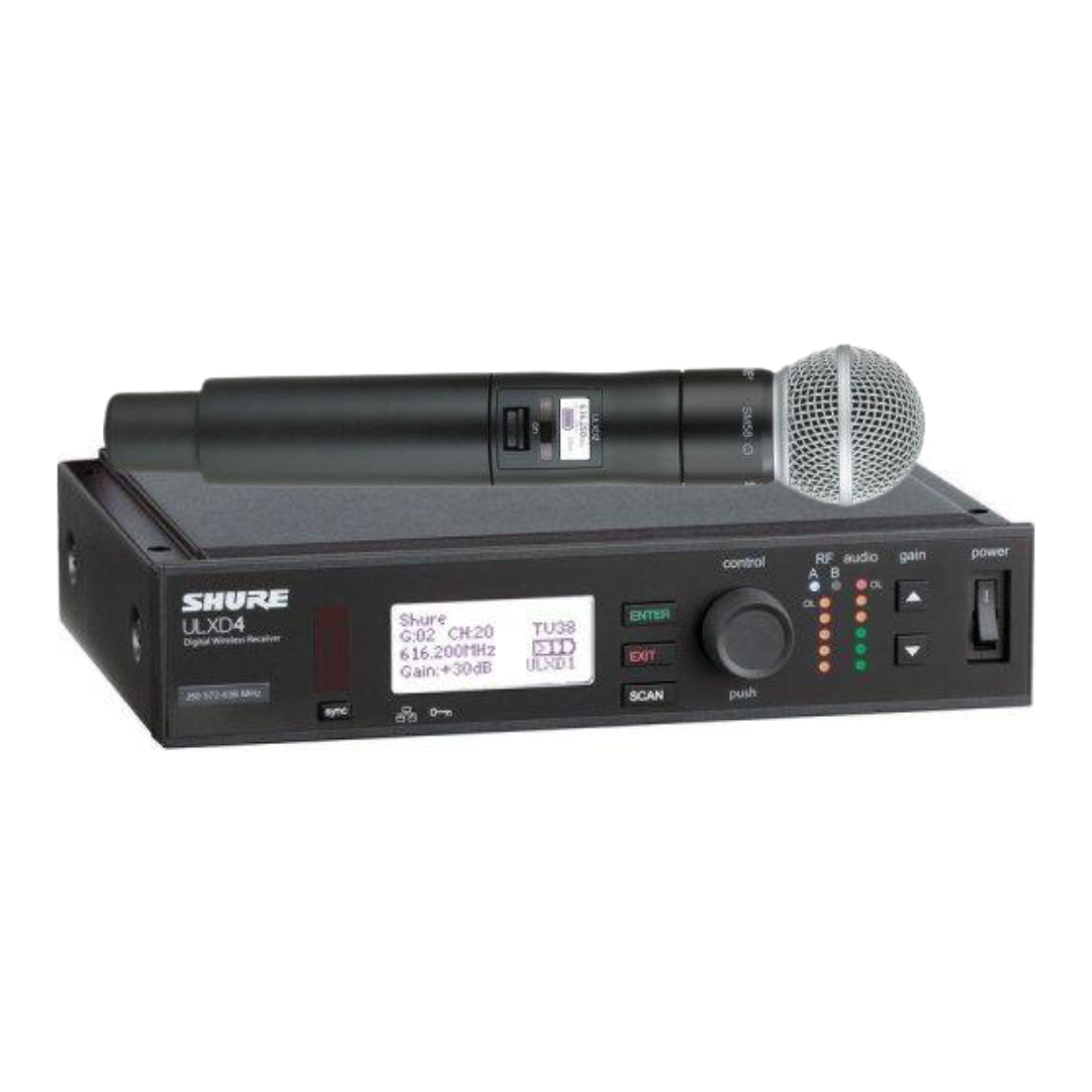Shure ULXD24/SM58 Digital Wireless Handheld Microphone System with SM5