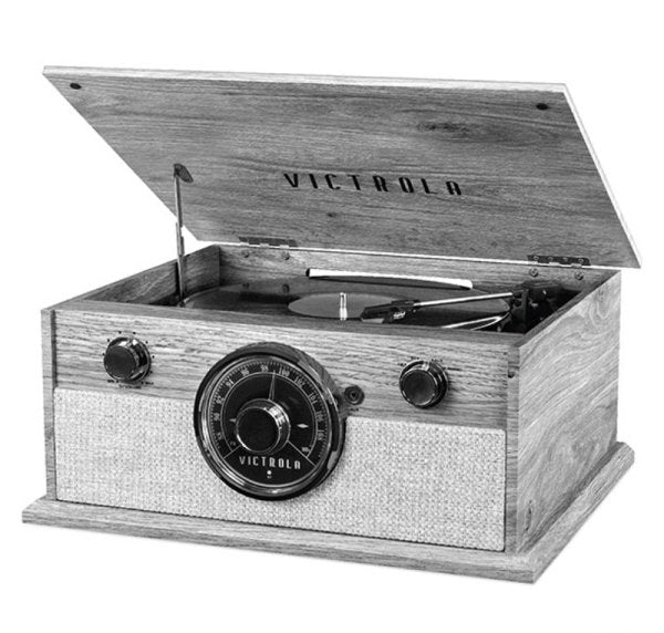Victrola CAMBRIDGE Farmhouse Modern Bluetooth Turntable (Grey)
