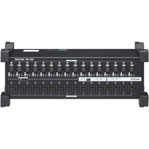 Tascam SB-16D 16x16 Dante Stage Box and Audio Interface